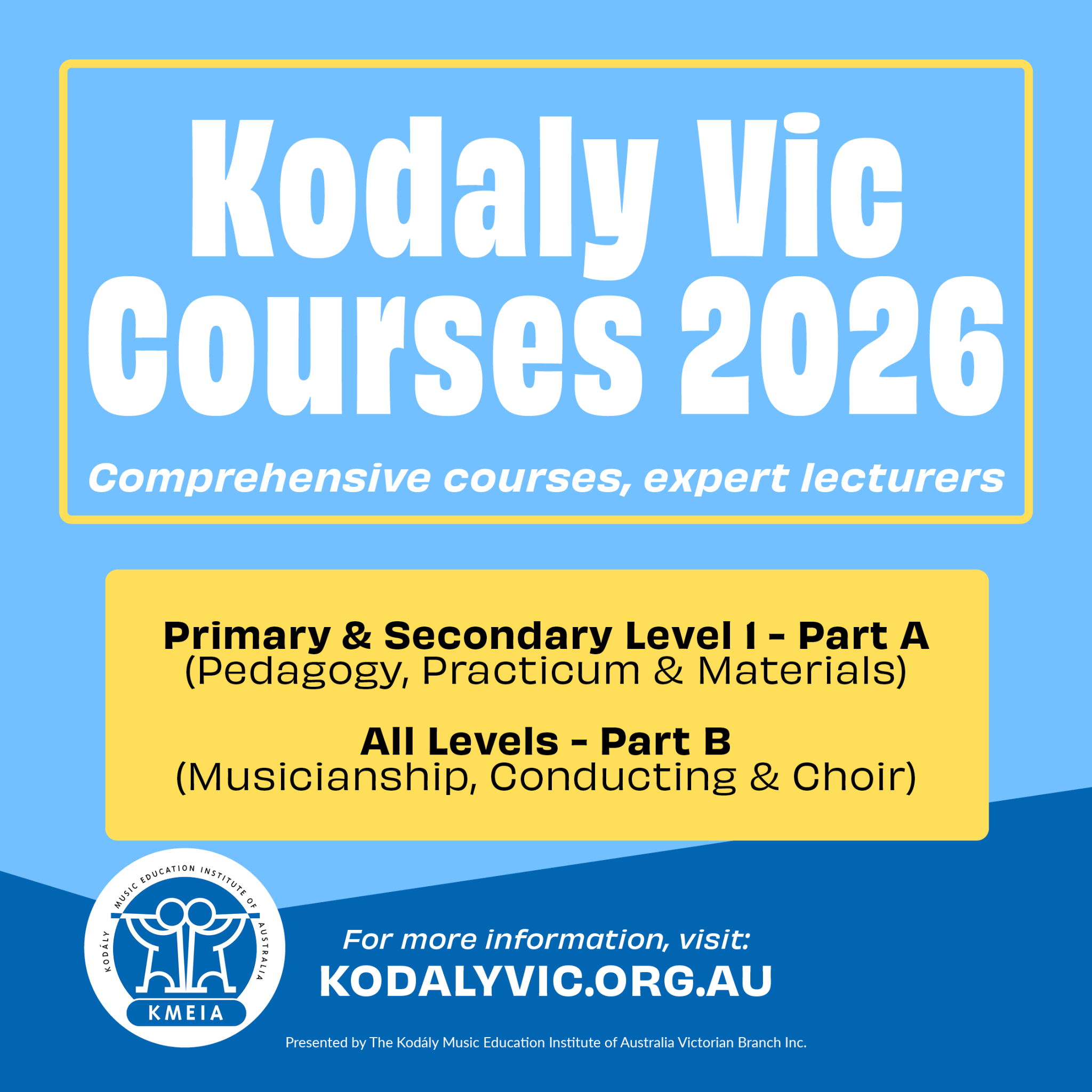 Kodály Vic: 2026 AKC Courses – Kodály Australia